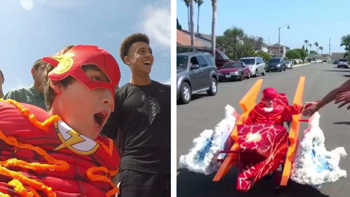 Boy’s Wheelchair Transformed into Epic Flash Costume for Comic-Con ...