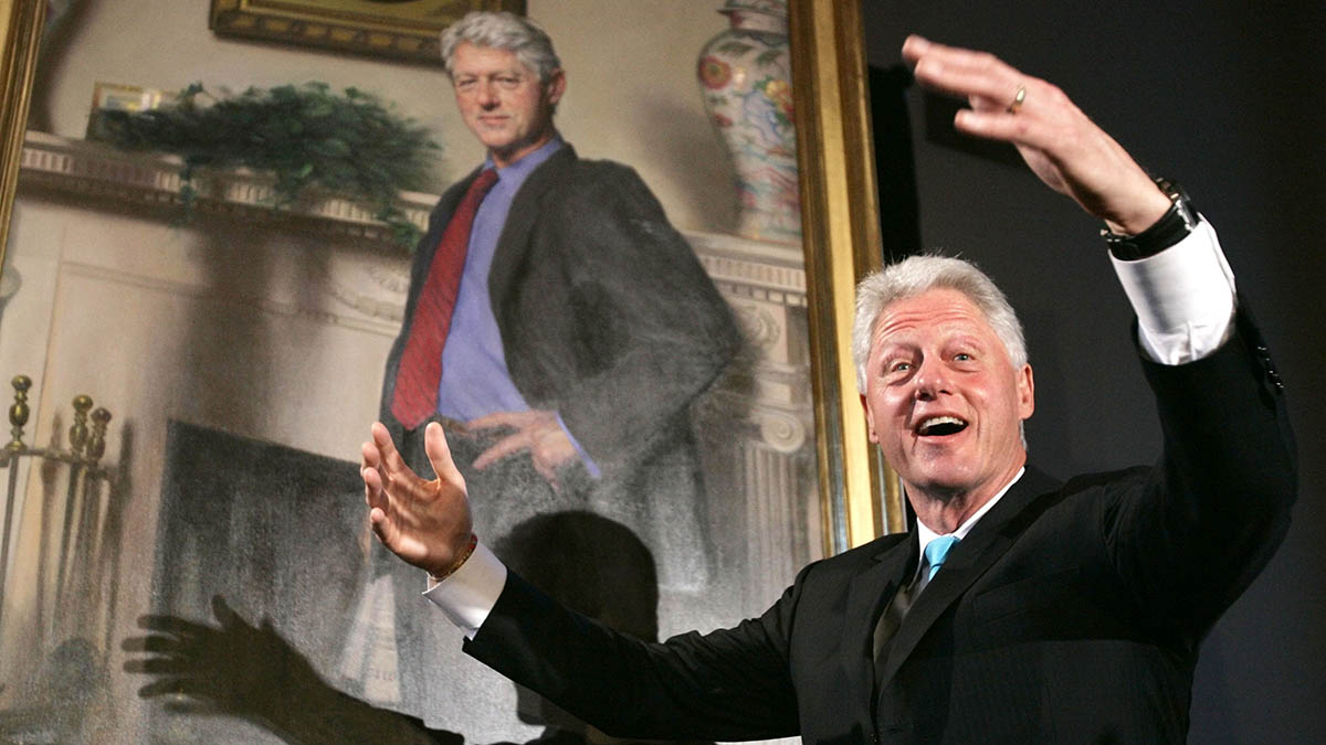Clinton Museum Portrait References Lewinsky’s Dress: Philly Artist ...