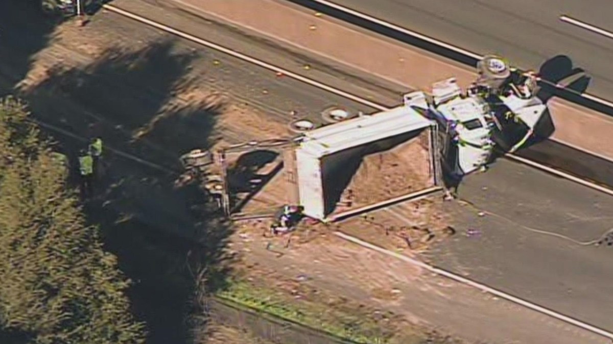 Big Rig Crash Closes Eastbound Lanes Of Sr 12 In Solano County Nbc