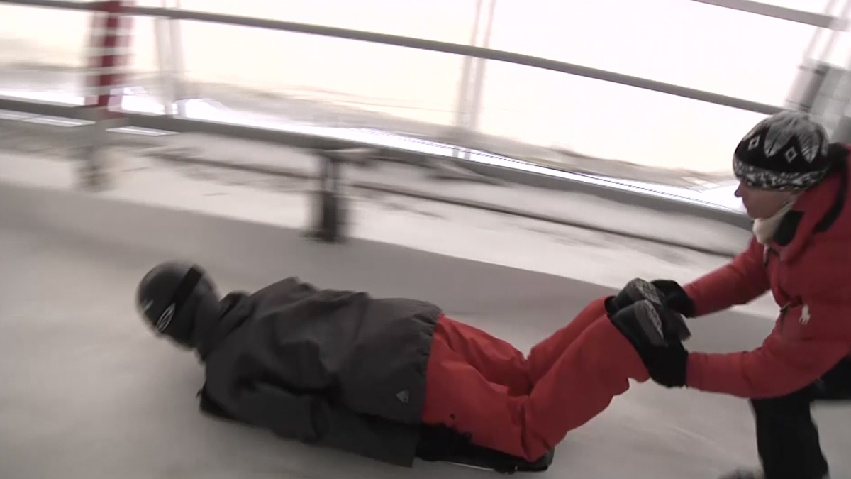 WATCH: Rare Chance to Try Skeleton Sledding – NBC Bay Area