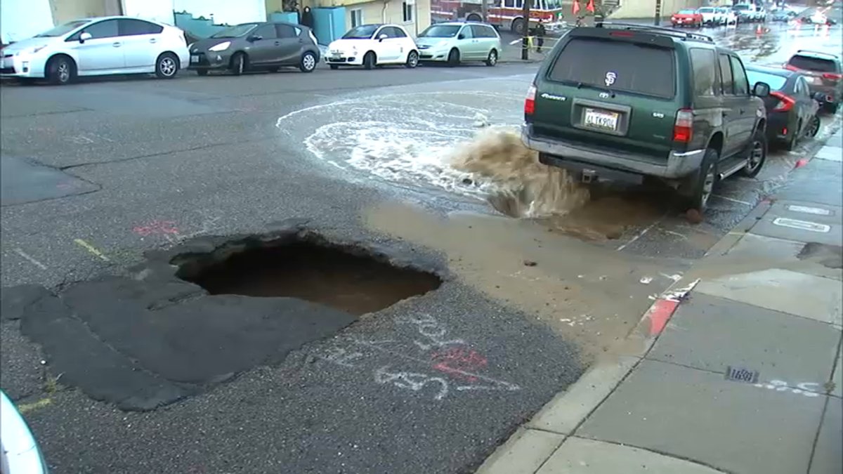 Broken Water Main Sends Water Rushing Down San Francisco Street – NBC ...