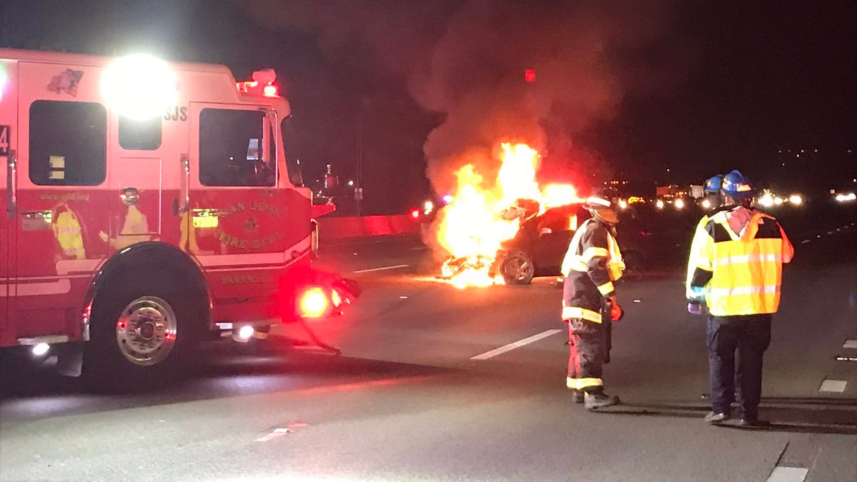 1 Arrested After Fiery Crash On Highway 101 In San Jose Nbc Bay Area
