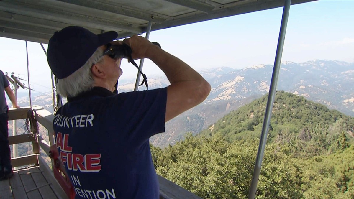 Fire Spotters Dodge Lightning at Lookout Tower Near Mount Hamilton ...