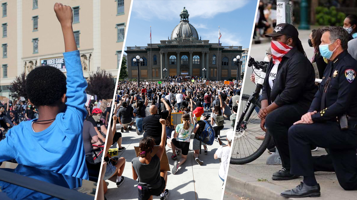 Photos: Moments of Unity at Peaceful George Floyd Protests – NBC Bay Area