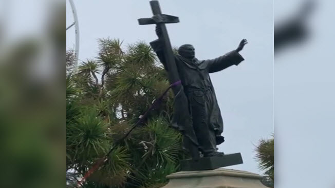 Demonstrators Topple Statues in San Francisco’s Golden Gate Park – NBC ...