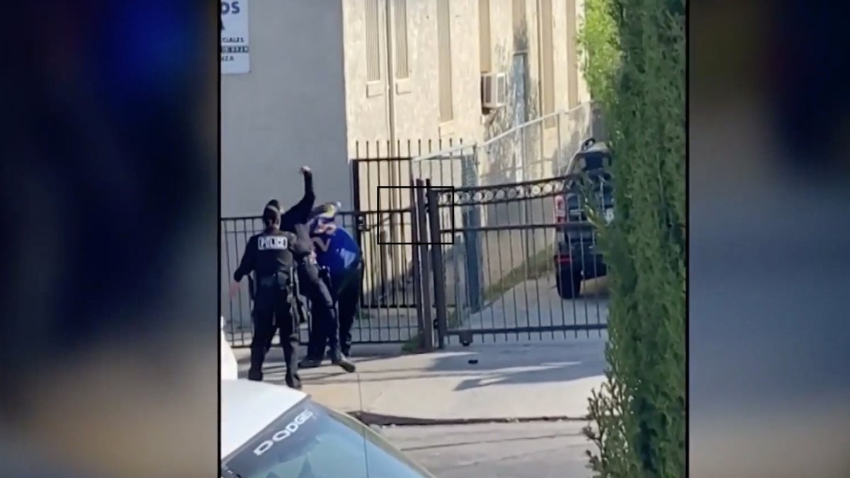 Lapd Officer Charged With Assault After Video Shows Him Beating Man Nbc Bay Area 5692