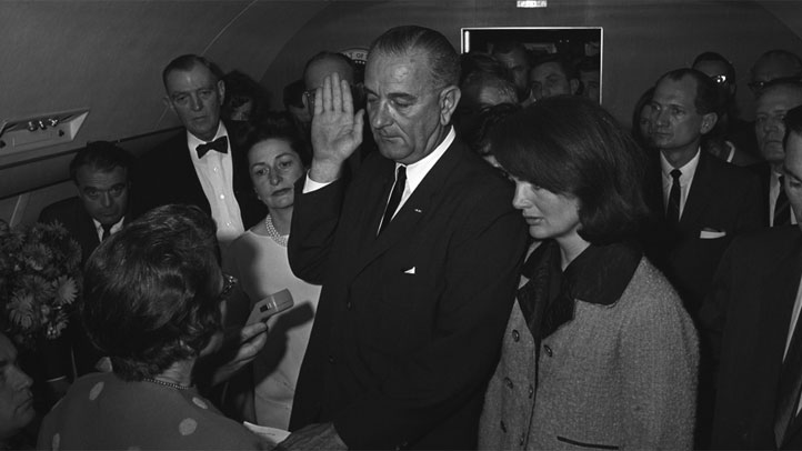 LBJ Sworn-In as 36th President of the United States – NBC Bay Area
