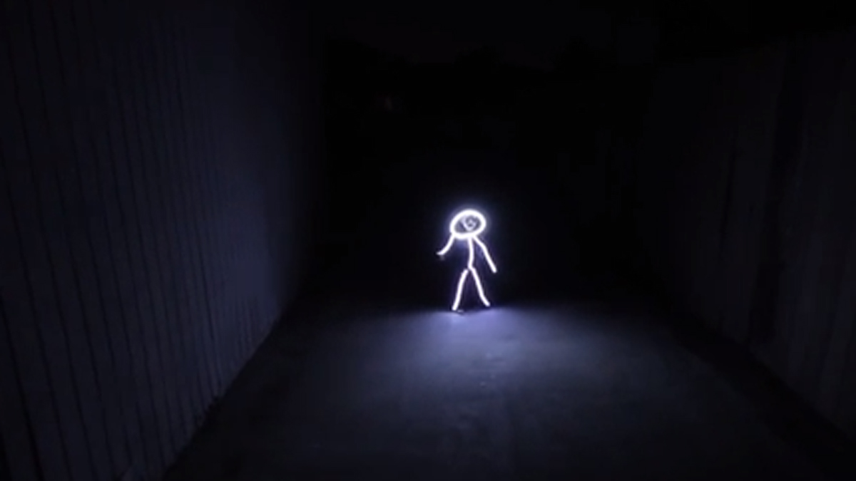 Dad Makes Glow-in-the-Dark Stick Figure Costume for Toddler – NBC Bay Area