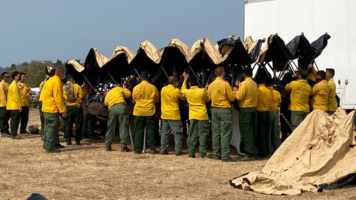 National Guard Troops Arrive to Help on LNU Lightning Complex Fire ...