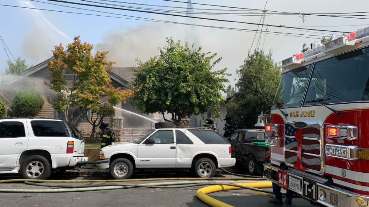 1 Home Destroyed, 1 Damaged in San Jose Fire – NBC Bay Area