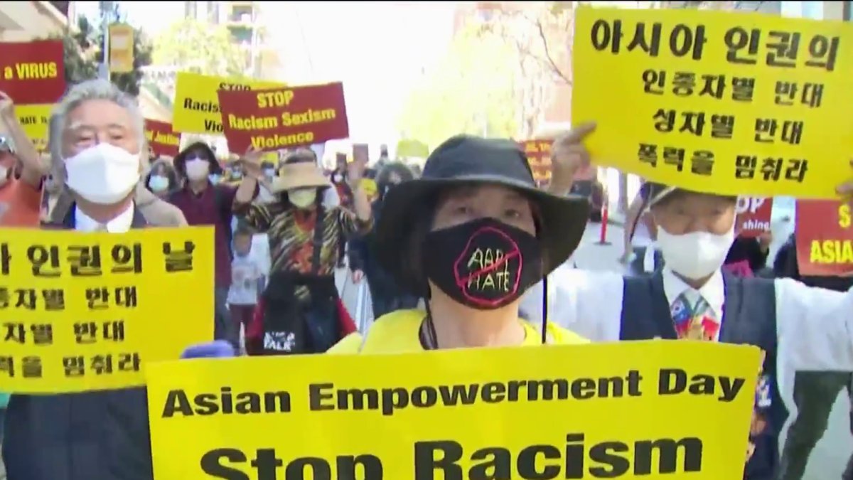 Large Groups Rally in Support of AAPI Community at SF’s Union Square ...