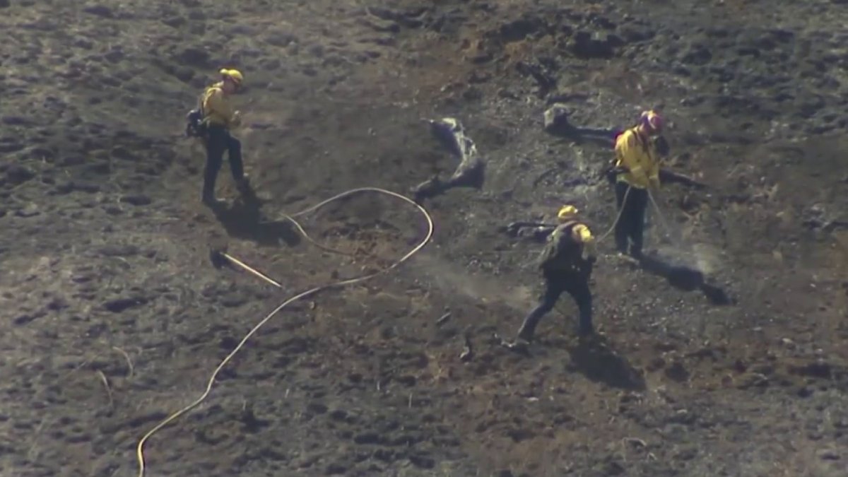 Lopes Fire Burns 45 Acres Near Benicia Bridge – NBC Bay Area