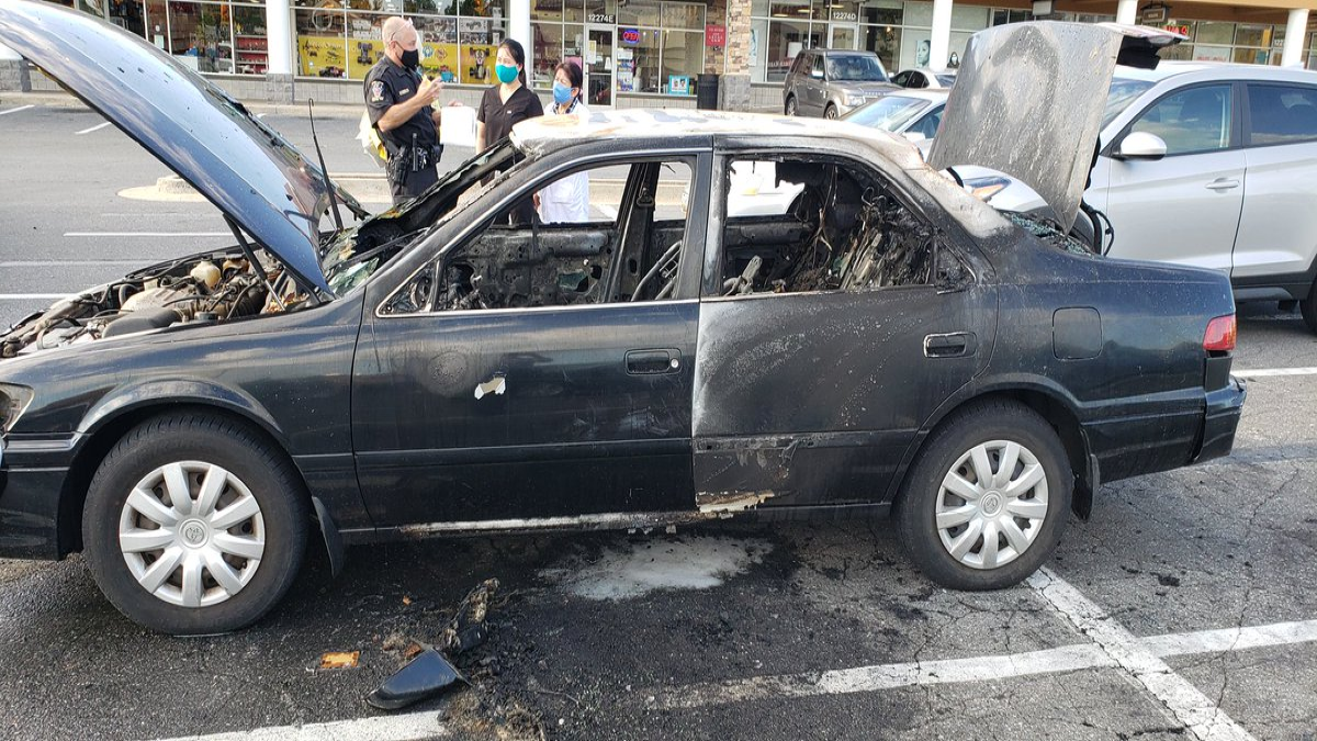 Car Erupts in Flames When Md. Driver Uses Hand Sanitizer While Smoking ...