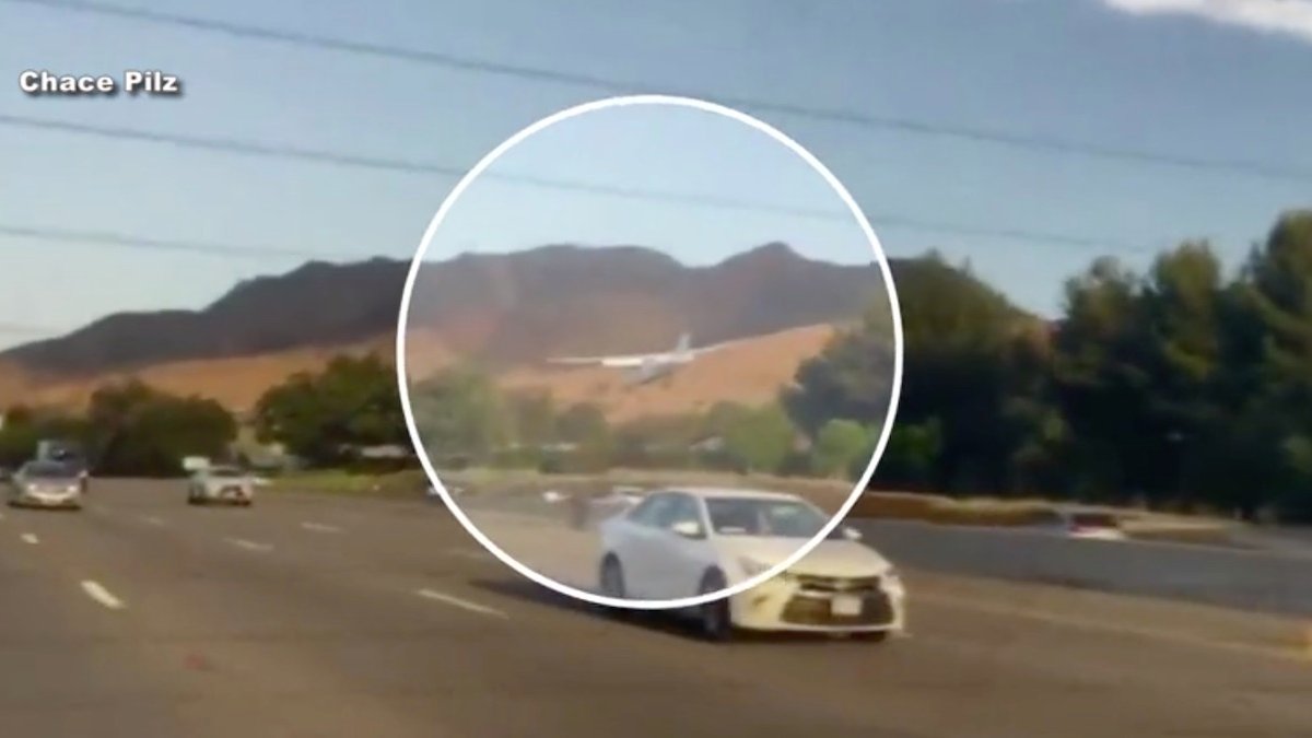 Watch: Small Plane Lands on 101 Freeway – NBC Bay Area