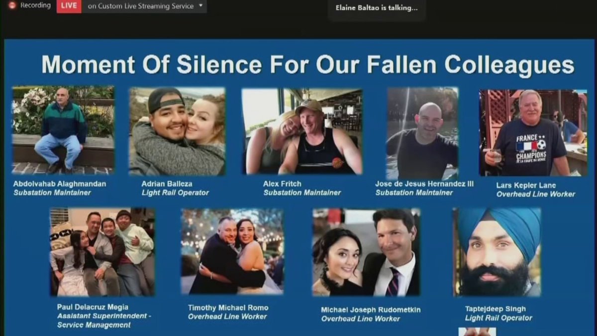 Vta Board Honors Shooting Victims During Meeting Nbc Bay Area