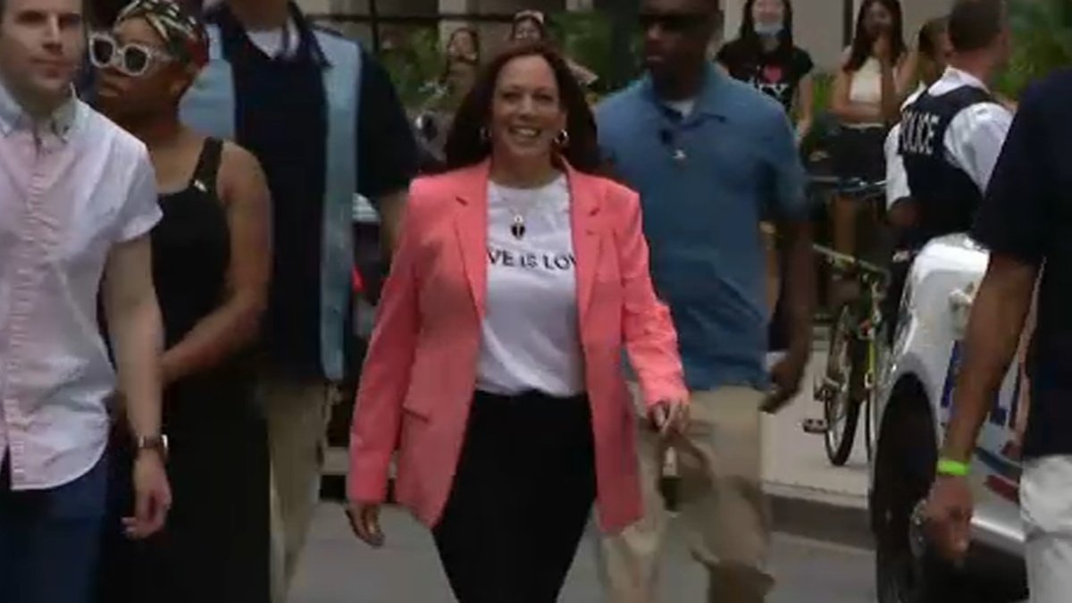 Vp Kamala Harris Joins Lgbtq Pride March In Washington Dc Nbc Bay Area