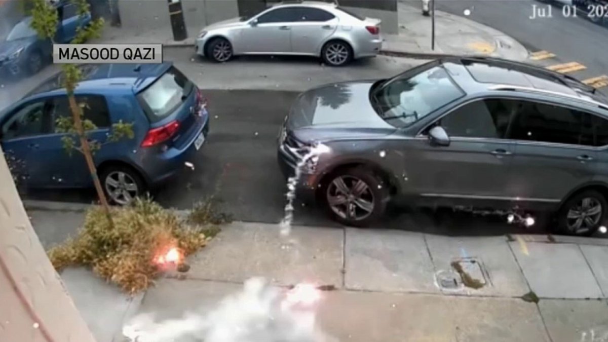 Caught on Camera: Fireworks Set Off Under Cars in San Francisco – NBC ...