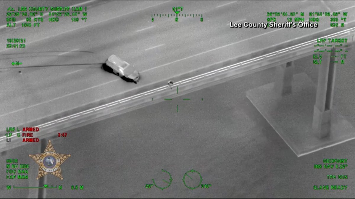 WATCH: Man Jumps Off Bridge to Elude Police During Chase – NBC Bay Area