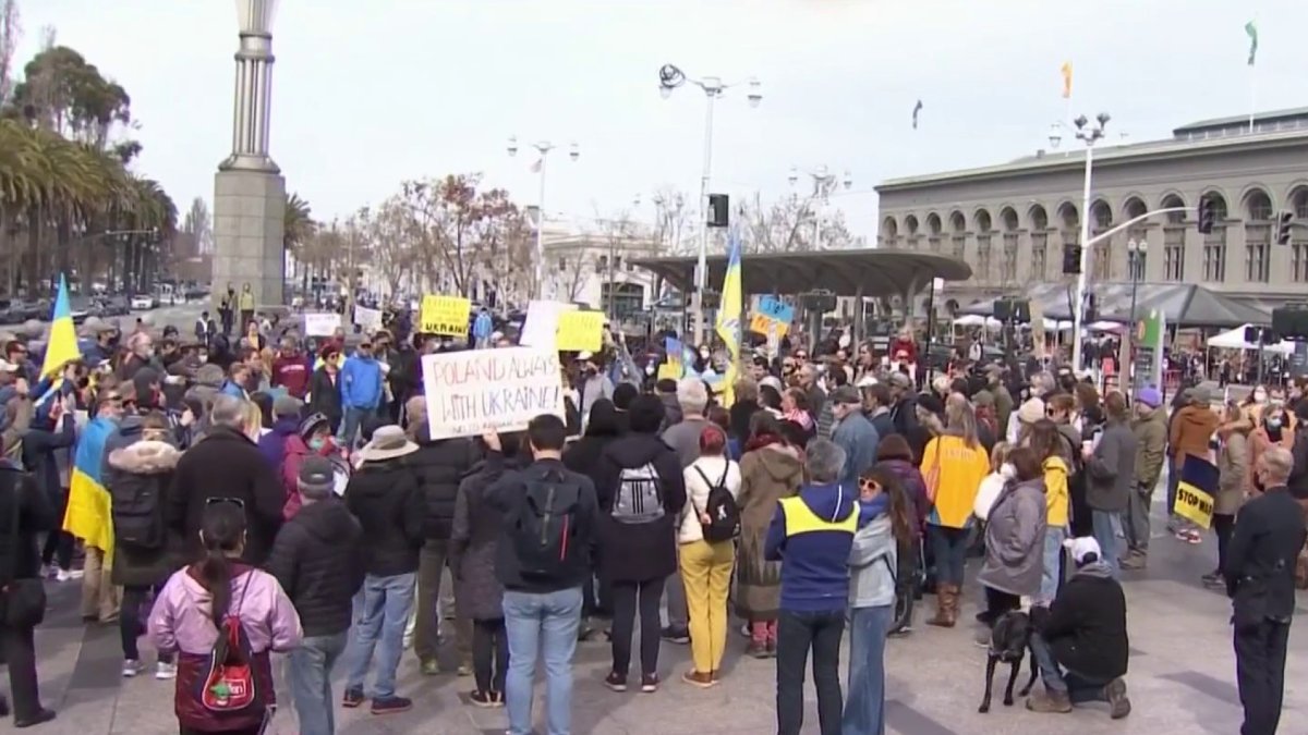 Protesters Gather in San Francisco in Support of Ukraine – NBC Bay Area Protesters Gather in San Francisco in Support of Ukraine – NBC Bay Area