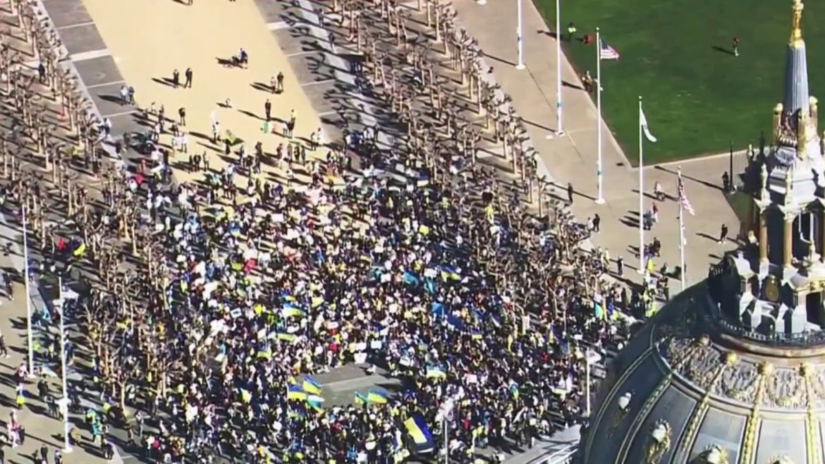 ‘Save Ukraine, Stop War’ Rally Takes Place at SF City Hall – NBC Bay Area
