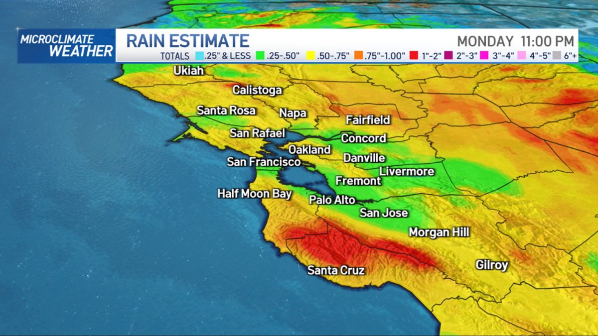 Forecast Rain Arrives In Bay Area Nbc Bay Area