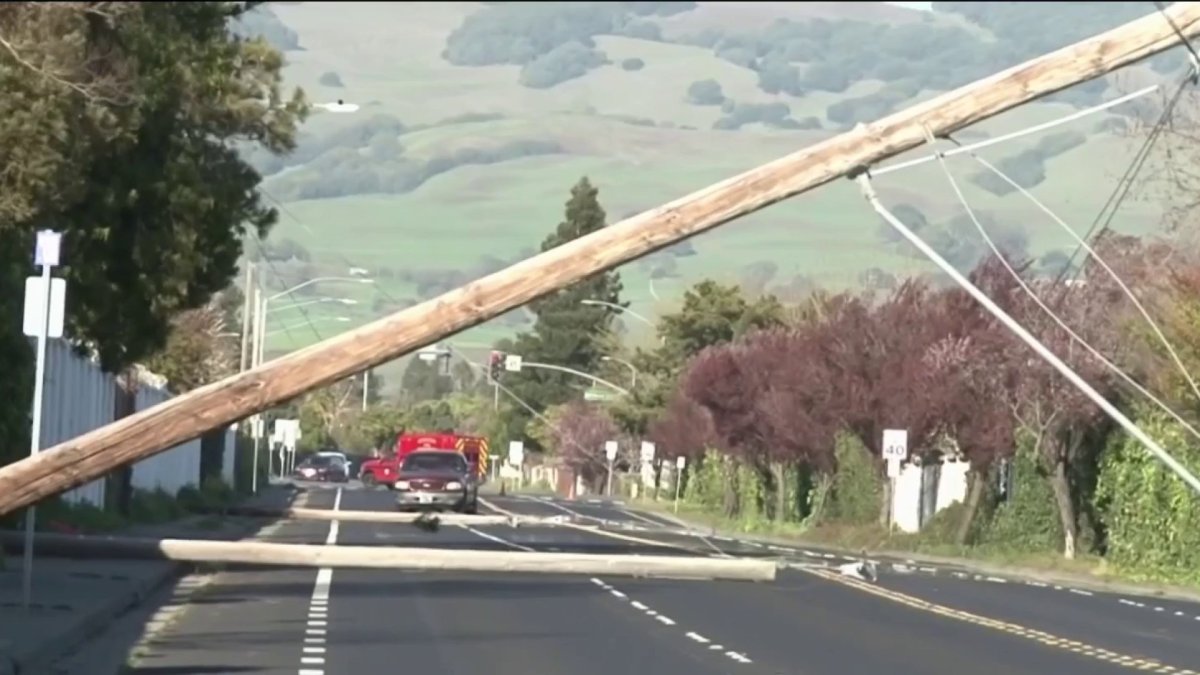 High Winds Cause Downed Power Lines, Outage in Petaluma – NBC Bay Area
