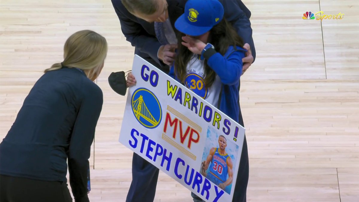 Steph Curry Greets Heartbroken Fan, Who Cries With Delight Meeting NBA ...