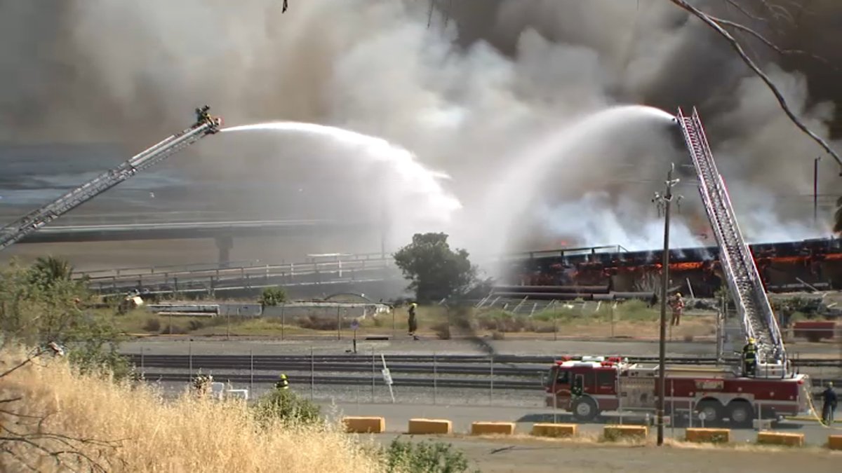 Commercial Pier Fire in Benicia Could Continue for Hours Due to ...