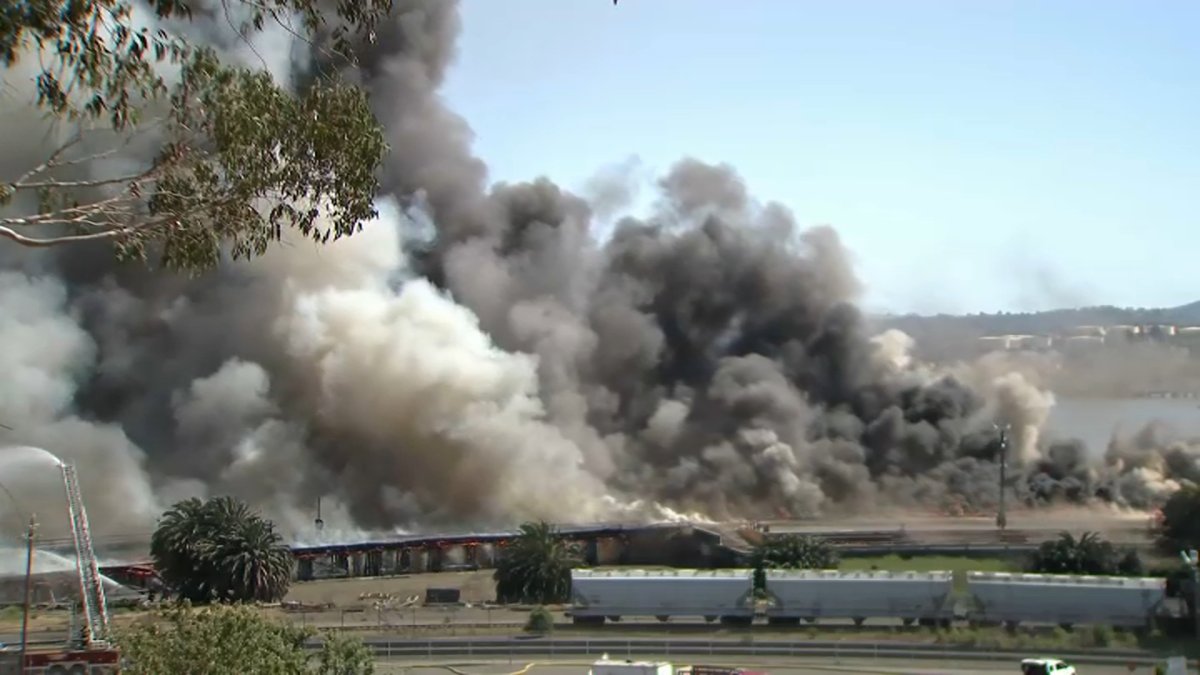 Residents, Officials Concerned as Large Benicia Port Fire Continues to ...