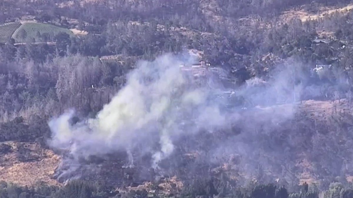 Pope Fire in St. Helena 80% Contained, Remains at 5 Acres – NBC Bay Area