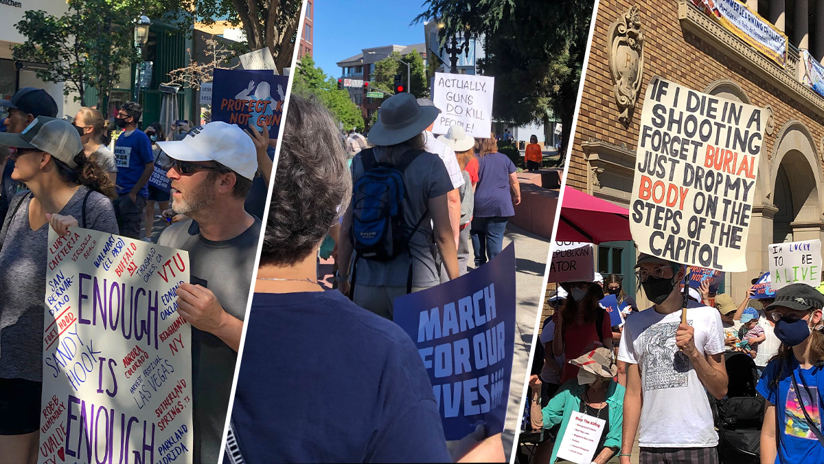 From Mountain View to Sonoma, Hundreds March for Gun Control – NBC Bay Area