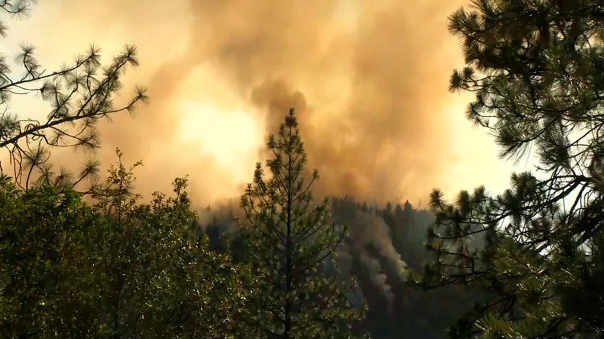 Rices Fire in Nevada County Burns Hundreds of Acres, Threatens Homes ...