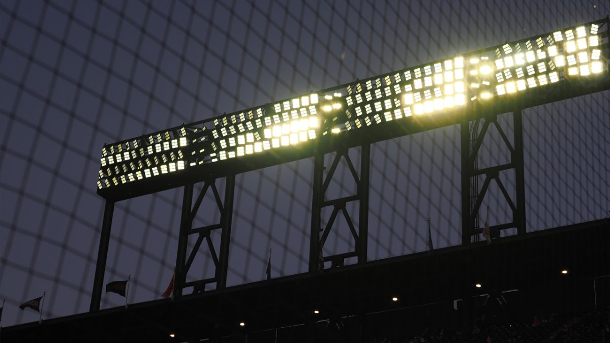 Giants-Padres Game Delayed by Malfunctioning Oracle Park Lights – NBC ...