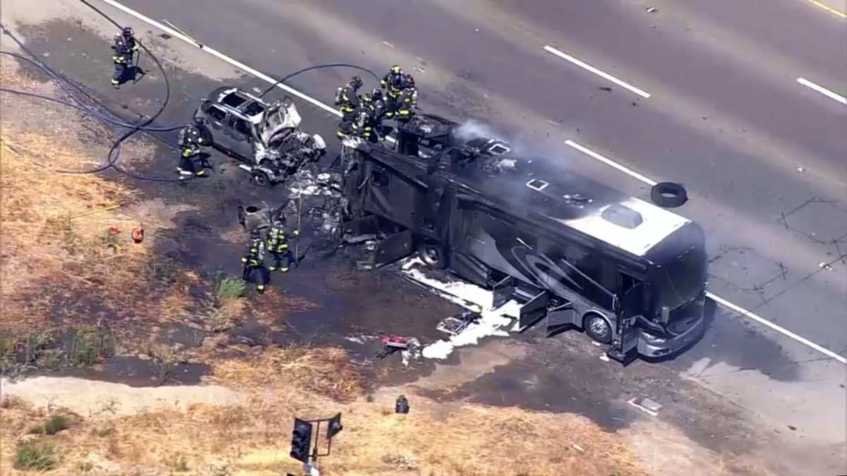 Vehicle Fire on Interstate 880 in Fremont-Newark Area – NBC Bay Area