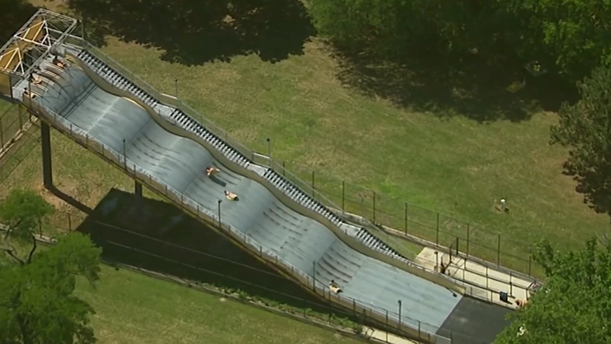 Viral Video Shows People Flying Through the Air Riding Down a Giant ...