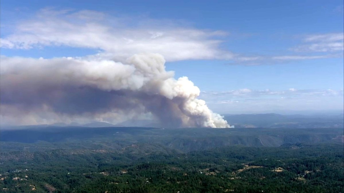 Interstate 80 in the Sierra Closed Due to Wildfire – NBC Bay Area