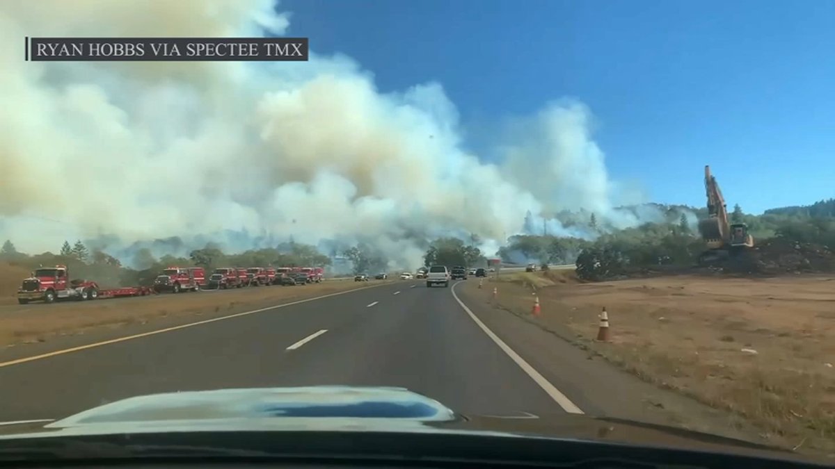 Crews Battle Fires in Mendocino, Tuolomne Counties as High Temperatures ...