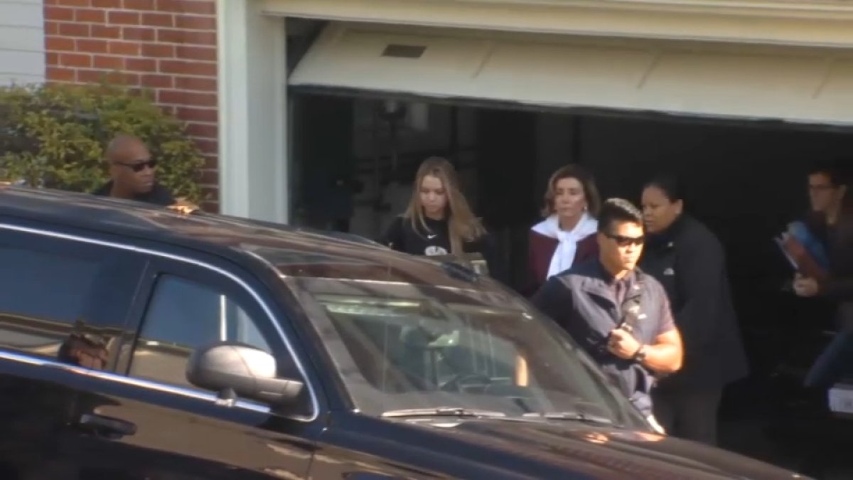 WATCH: Nancy Pelosi Leaves San Francisco Home – NBC Bay Area