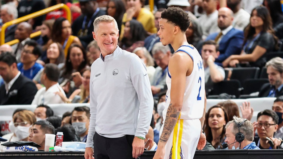 Draymond-Jordan Poole Fight Inspired Two-Word Steve Kerr Message to Youngsters – NBC Bay Area