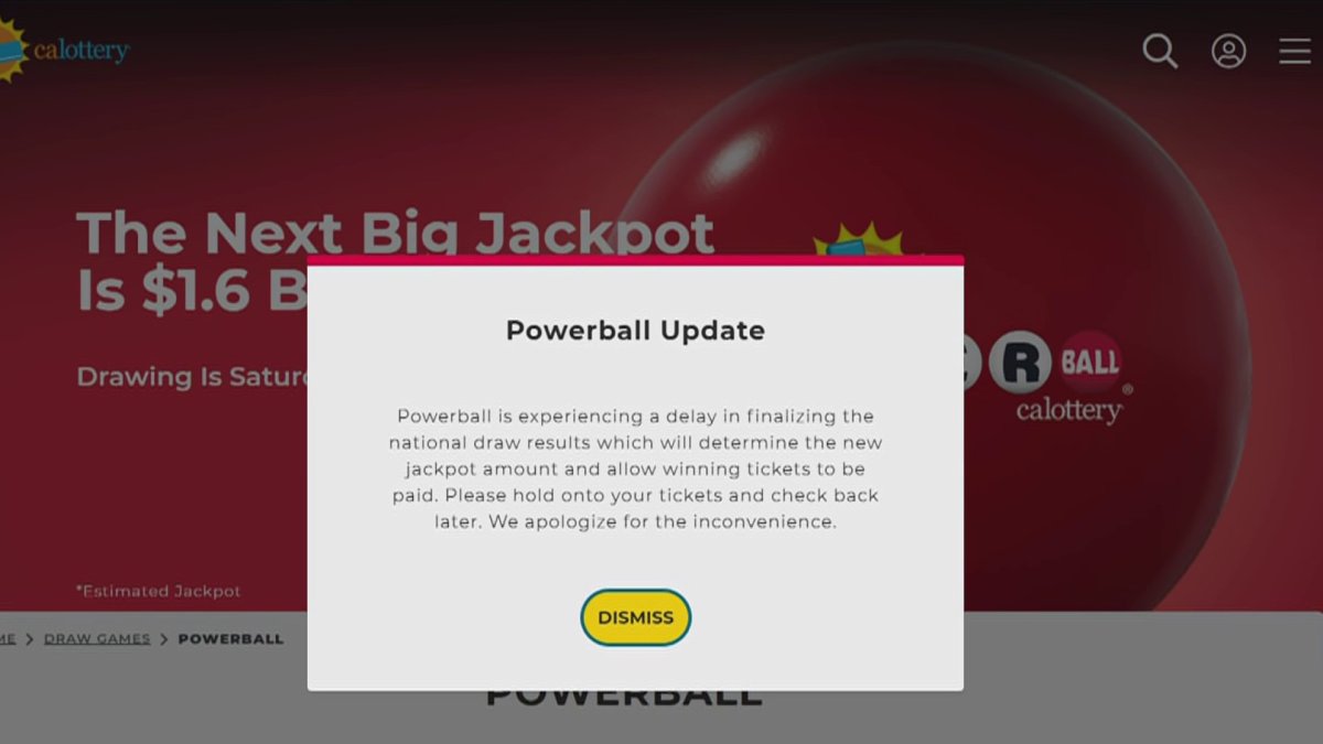 Powerball Experiencing Delay in Finalizing Jackpot Draw Results: CA ...
