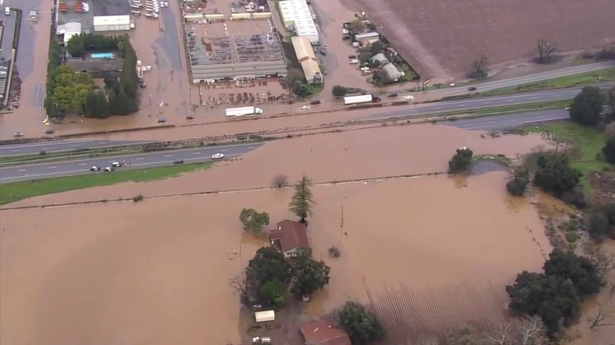Flooding Shuts Down Highway 101 In Gilroy Nbc Bay Area