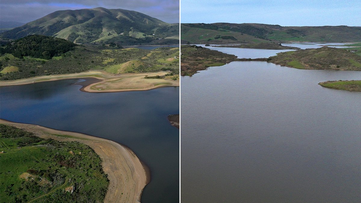 Before and After: Storms Fill Up Bay Area Reservoirs – NBC Bay Area