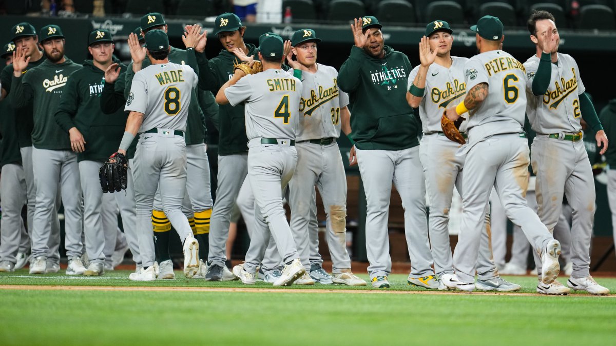 A’s End 7-Game Skid on Diaz’s Pinch-Hit HR in 9th Vs Rangers – NBC Bay Area