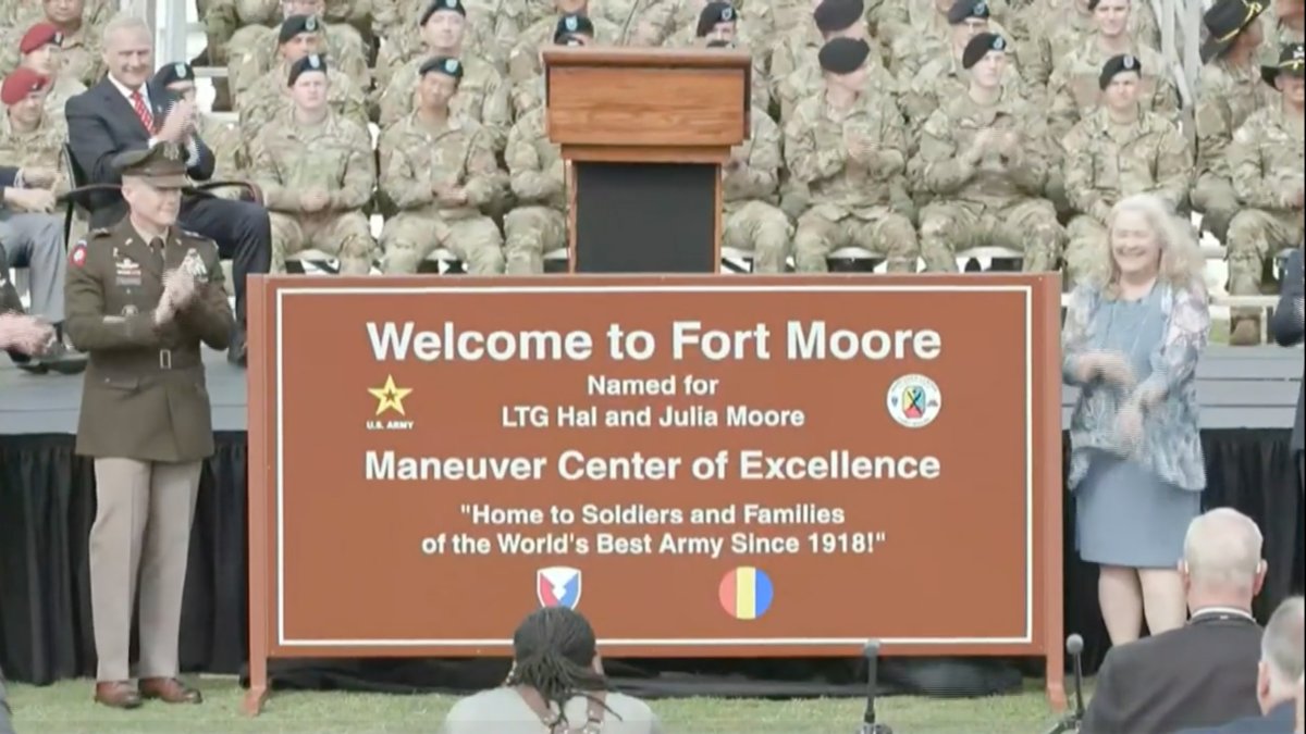 Training Hub in Georgia Renamed Fort Moore as Army Drops Confederate ...