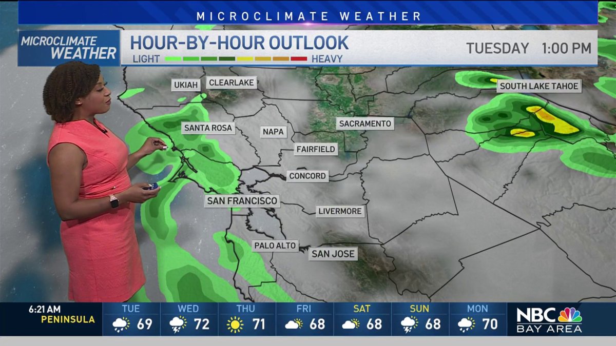 Kari’s forecast: Rain and storm chance today – NBC Bay Area