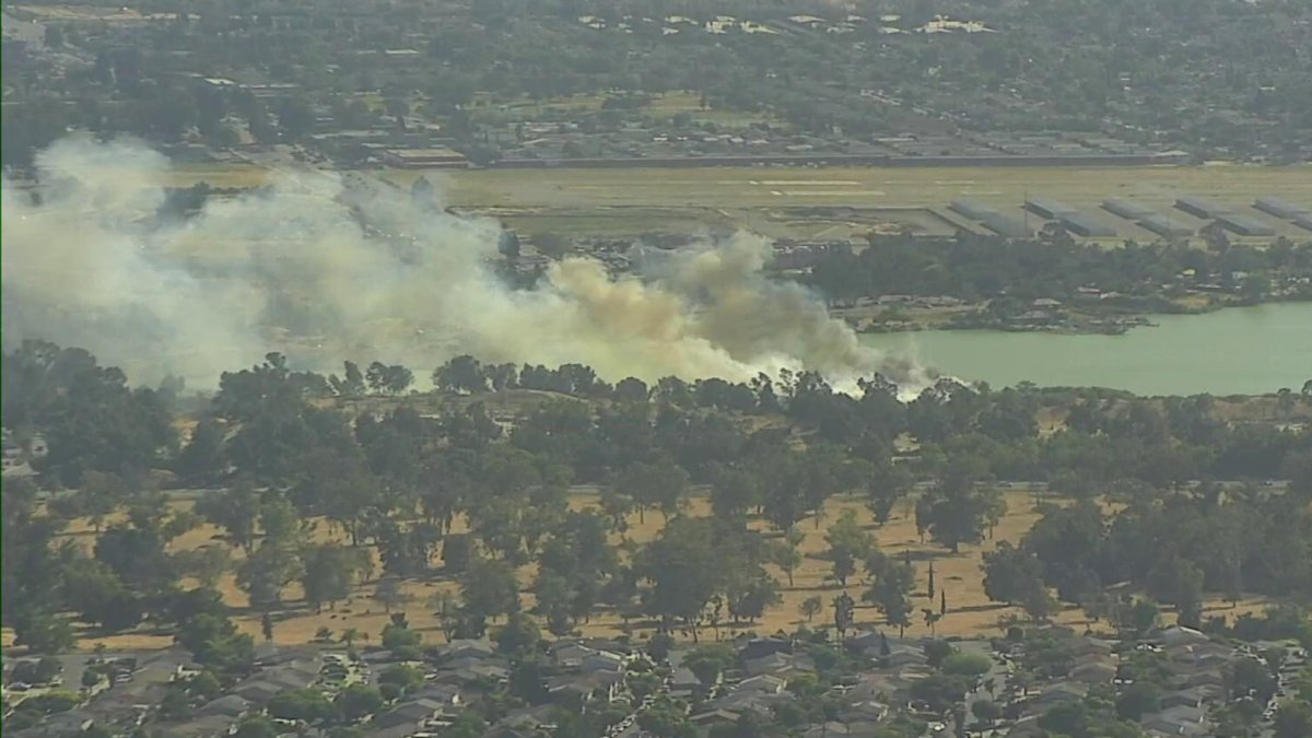 Crews respond to grass fire at Lake Cunningham Park in San Jose – NBC ...
