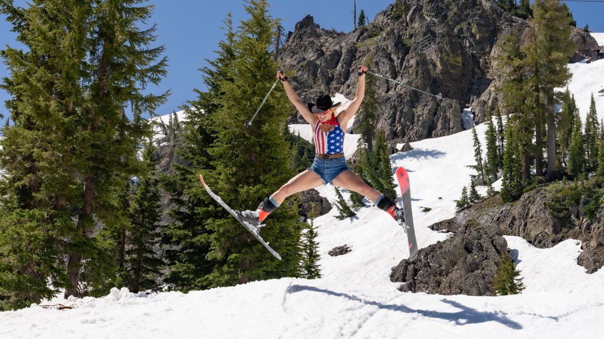 Summer Shredding Skiers Snowboarders Hit Tahoe Slopes On July Fourth