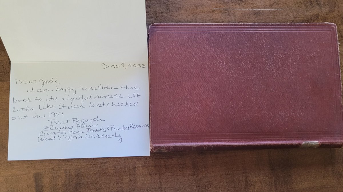 New Bedford Library’s overdue book returned over 100 years late – NBC ... New Bedford Library’s overdue book returned over 100 years late – NBC ...