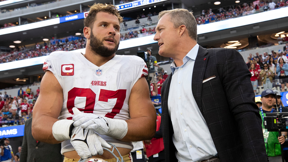John Lynch details 49ers’ trade mentality after Nick Bosa injury – NBC ...