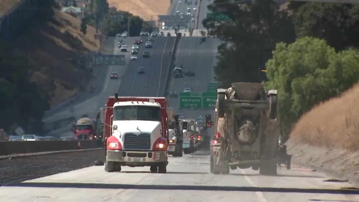 I-80 expected to reopen Monday night following repaving work – NBC Bay Area